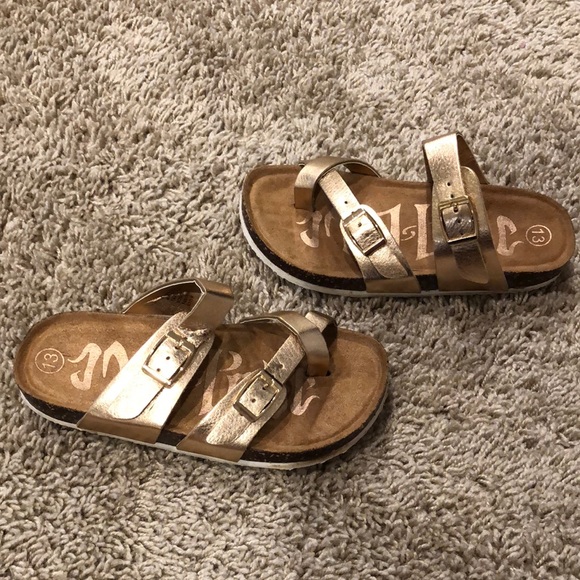 Target | Shoes | Madpaw Target Girl Metallic Gold Sandals | Poshmark